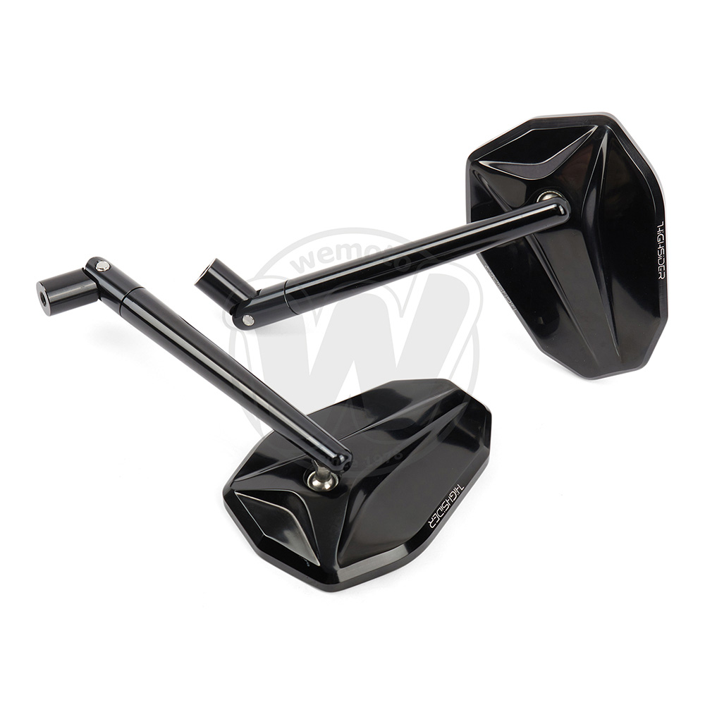 Mirrors Fairing VICTORY, Pair, Aluminium Head, Black, Adjustable and ...